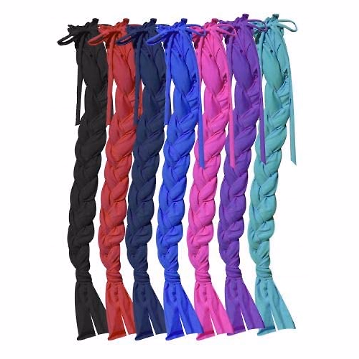 Showman Durable Lycra Braid-In Tail Bag (Navy)