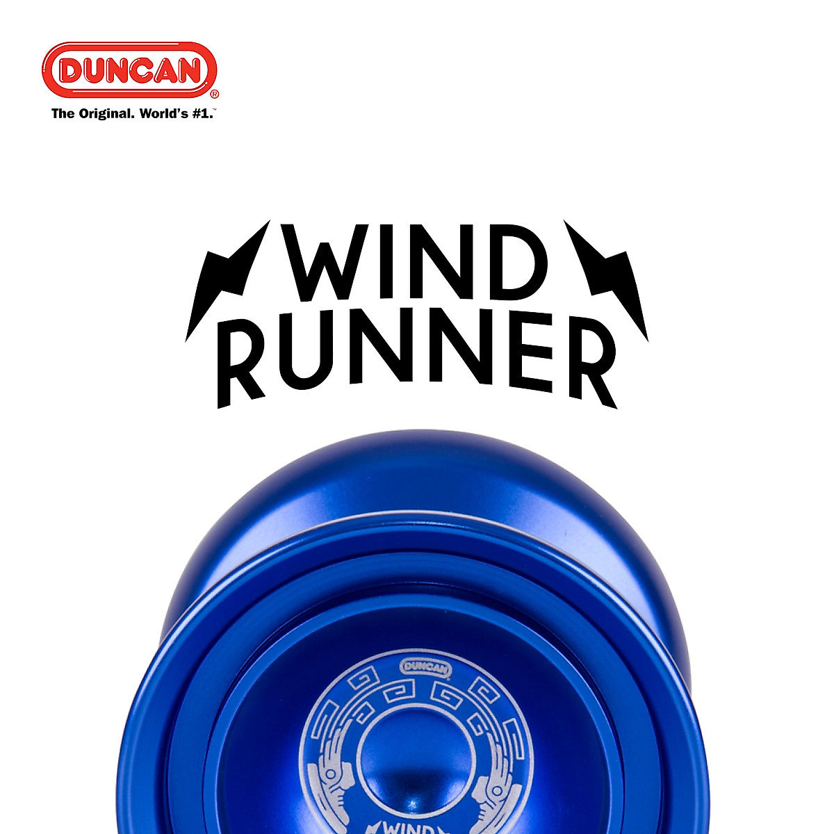 Duncan Toys Windrunner Yo-Yo [Blue] - Unresponsive Pro Level Aluminum Yo-Yo with Double Rim, Concave Bearing, SG Sticker Response