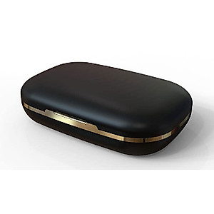 Mosonnytee Bluetooth Headset Open Ear Headphones Bluetooth earpiece Noise Cancelling Headphones with Microphones Bluetooth Headset for Cell Phones handfree Bluetooth Headset with 6-Hours Usage (Gold)