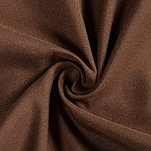 FLXXIE 2 Pack Microfiber Fitted Crib Sheets, Super Soft and Cozy Toddler Fitted Sheets for Standard Crib and Toddler Mattresses, 28x52, Brown