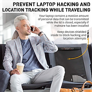 Mission Darkness Non-Window Faraday Bag for Laptops // Device Shielding for Law Enforcement & Military, Executive Privacy, Travel & Data Security, Anti-Hacking Anti-Tracking Anti-Spying Assurance