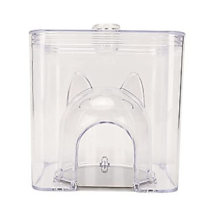 VINGVO Summer Cool Hamster, Effective Cooling Hamster Hideout High Compact Transparent PS Hollow Design for Small Animals for Home