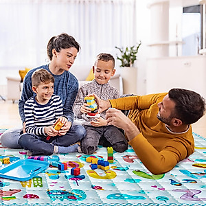 Baby Play Mat,Baby Floor Play Mats 50 x 50 Babies Playmat Compatible with TODALE Suposeu LIAMST Ajulkrio Baby Playpen Non-Slip Indoor Outdoor Infant Play Mat Foldable Toddlers Crawling Floor Mat