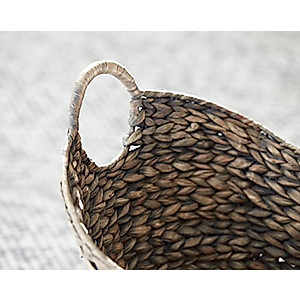 Signature Design by Ashley Perlman Basket, Set of 2, 18"W x 14"D x 16"H, Gray