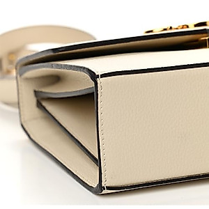 Gucci Mystic White Zumi Shoulder Bag Small Handbag Gold Strap Italy Authentic NW