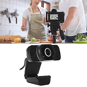 YYOYY 1080P/30FPS PC Webcam with Noise-Cancelling Microphone, USB Computer Web Camera for PC, Laptop and Desktop, Plug and Play, Webcam for Video Conferencing