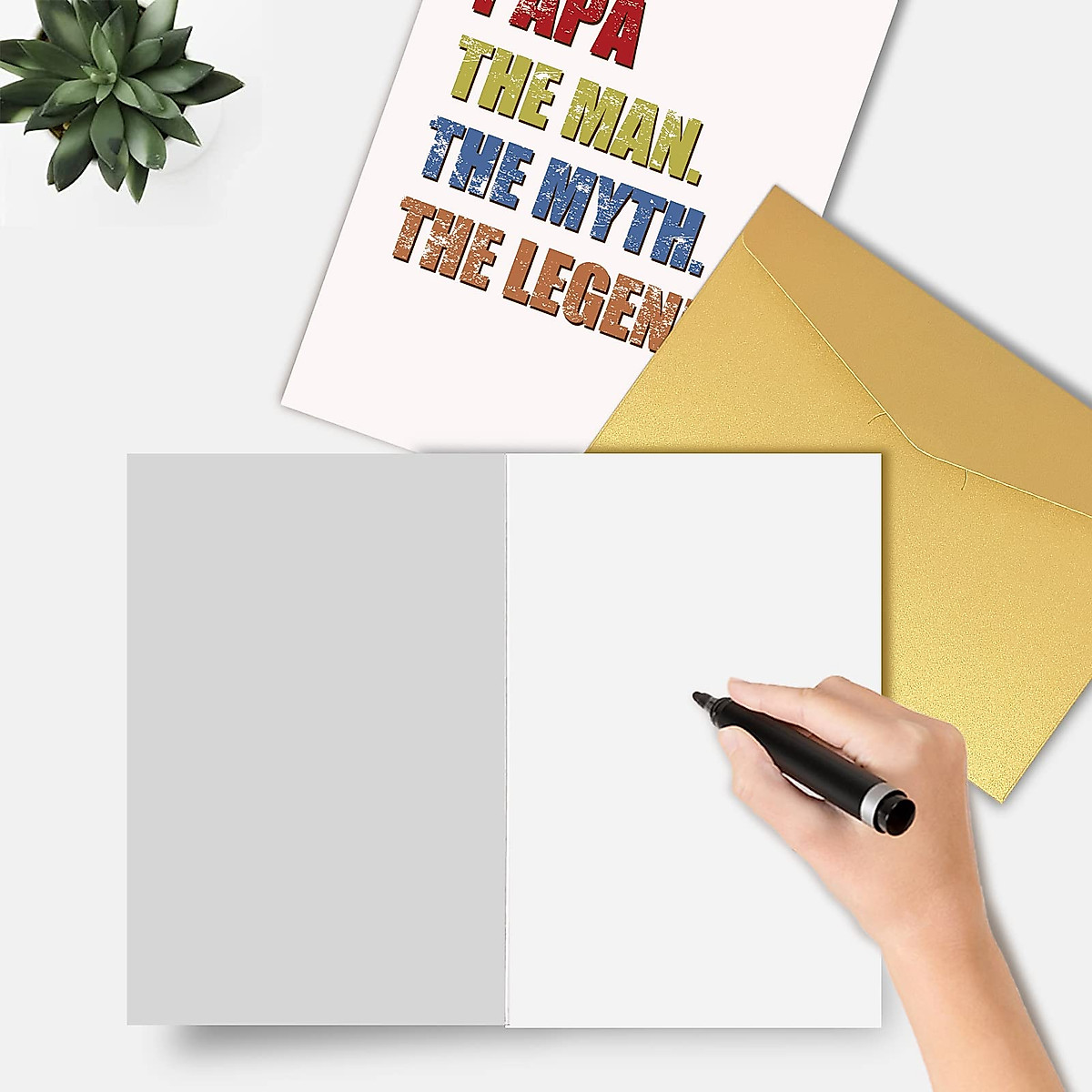 Funny Fathers Day Card, Father Day Gift for Dad, Papa Birthday Card Gift, The Man The Myth The Legend