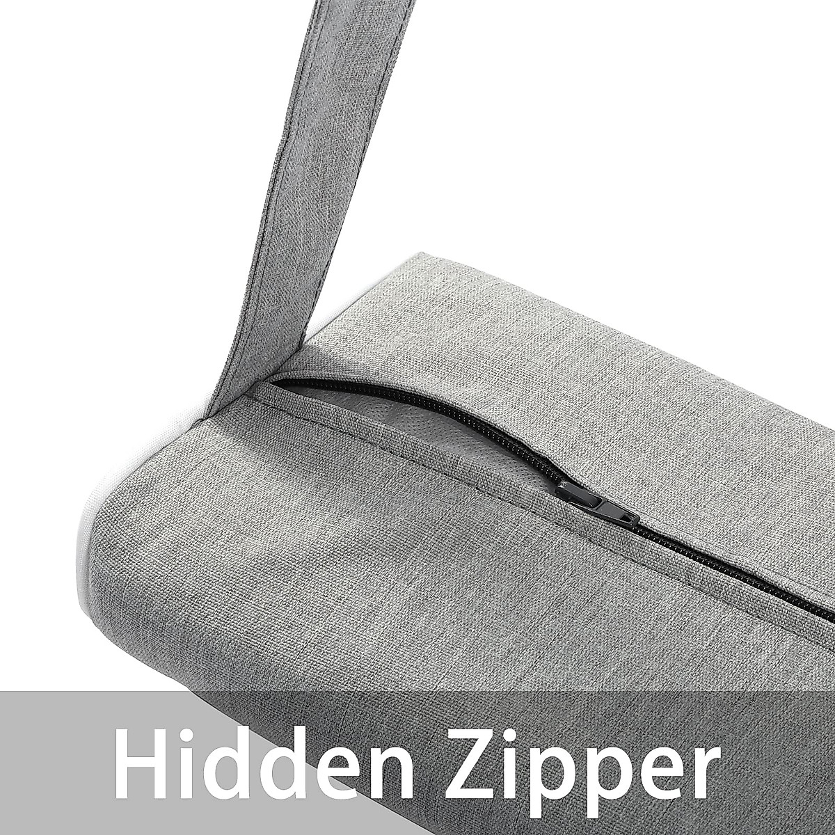 Enipate Outdoor Chaise Lounge Head Pillow, Pack of 2 Water Resistant Headrest Pillows with Elastic Band for Pool Patio Chairs