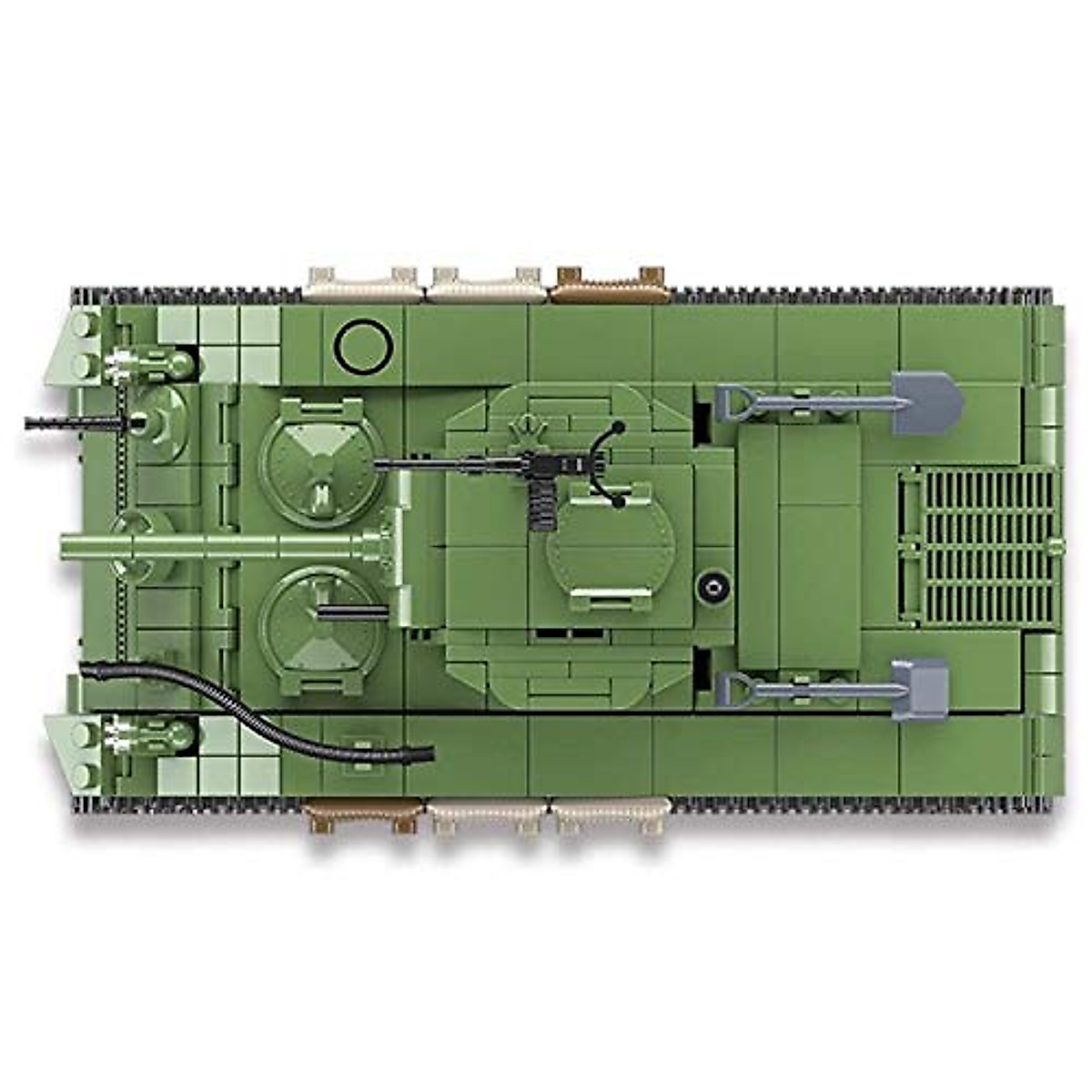 General Jim's World War 2 M4 Sherman Model Military Army Tank Toy Brick Building Set - Building Blocks Tank Kit