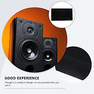 Loudspeaker Acoustic Foam 2PCS Speaker Acoustic Pads Foam Studio Monitor Speaker Cushion High Density Acoustic Foam for Sound Improvement Vibrations Speaker Foams Pad
