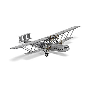 Airfix Vintage Classics Handley Page H.P.42 Heracles 1:144 Biplane Airline Plastic Model Kit A03172V,Unpainted