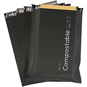 10x13 inch Biodegradable Shipping Bags,50 Count Compostable Poly Mailers with Eco Friendly Packaging Envelopes Supplies Mailing Bags
