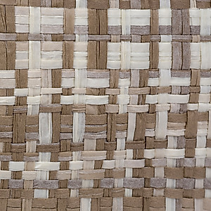 DII Woven Paper Storage Bin, Tweed, Stone, Large