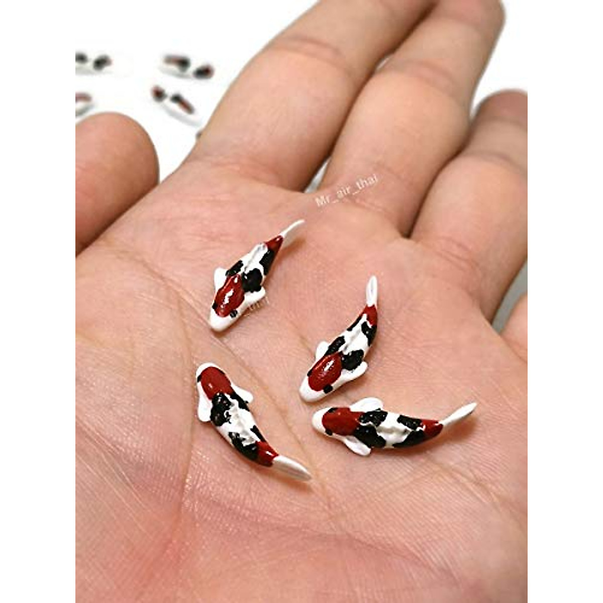 Lot of 12 Miniature Koi Fish Fairy Garden Supplies Animal Figurine Dollhouse Furniture GD#031