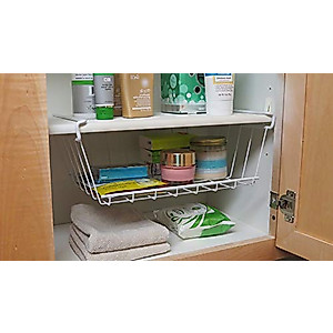 ClosetMaid 3998 Under Shelf Storage Bin , White , 13.4 in.