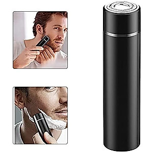 Mini Electric Shaver for Men,Portable USB Rechargeable Shaver,Wet and Dry Use Rotary Men's Shaver,Washable Cordless Quick Charge Nose Mustache Trimmer Electric Razor for Travel,Business Trip