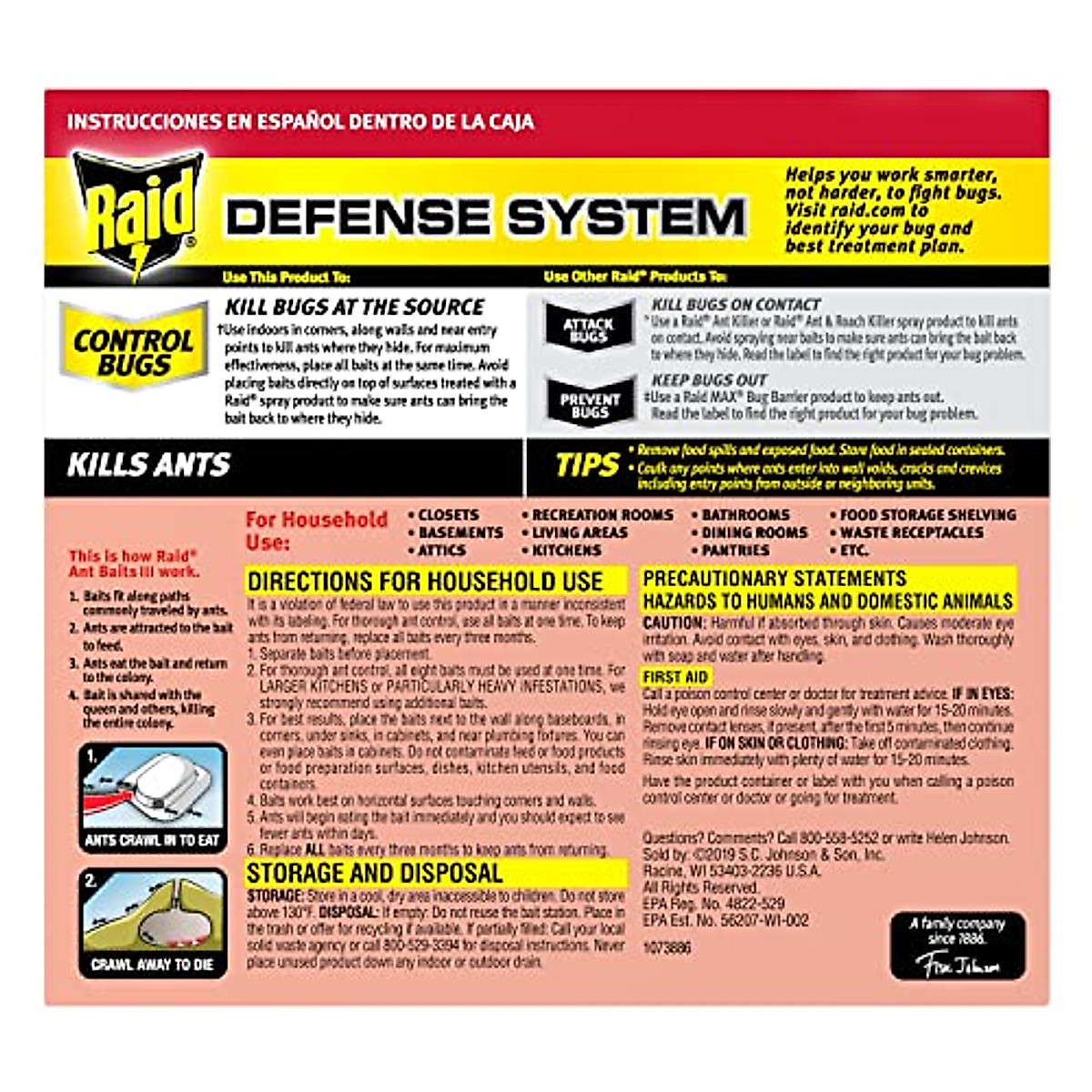 Raid Ant Killer Baits, For Household Use, Child Resistant, 8 Count