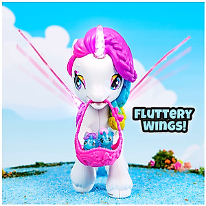 Hatchimals CollEGGtibles, Hatchicorn Unicorn Toy with Flapping Wings, Over 60 Lights & Sounds, 2 Exclusive Babies, Kids Toys for Girls Ages 5 and up