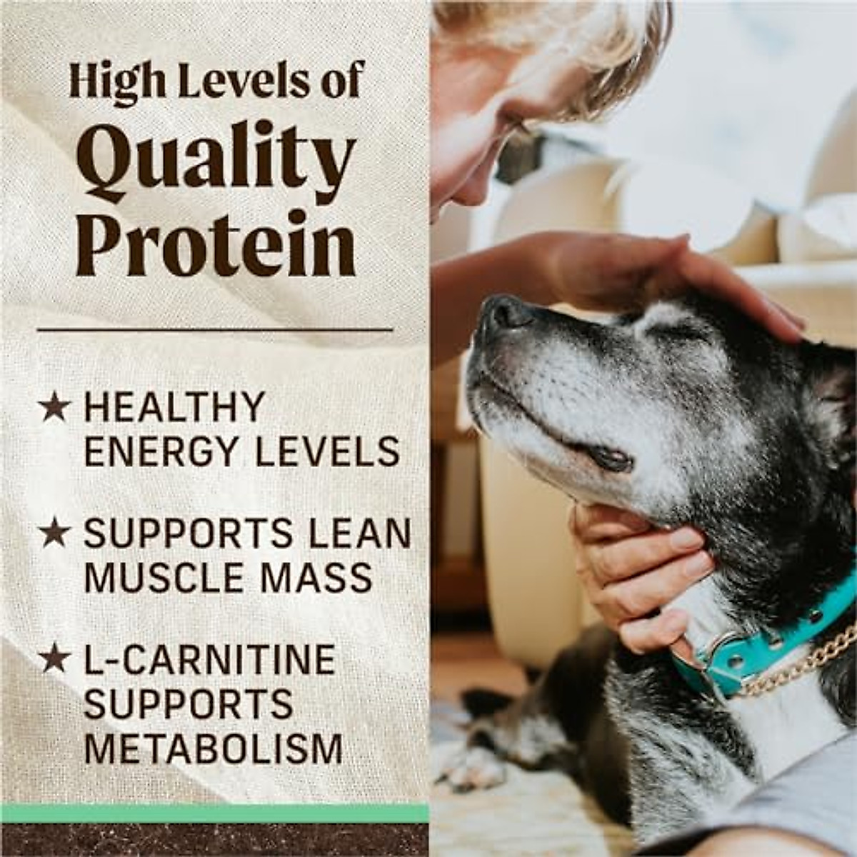 Merrick Premium Grain Free Dry Senior Dog Food, Wholesome And Natural Kibble, Real Chicken And Sweet Potato - 4.0 lb. Bag
