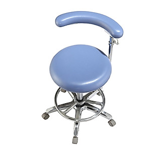 SFKLYU Dental Assistant Chair Adjustable Dental Assistant Stool 360° Rotation Armrest for Office Medical Dentist Shop Lab and Home Beauty Salon,Green