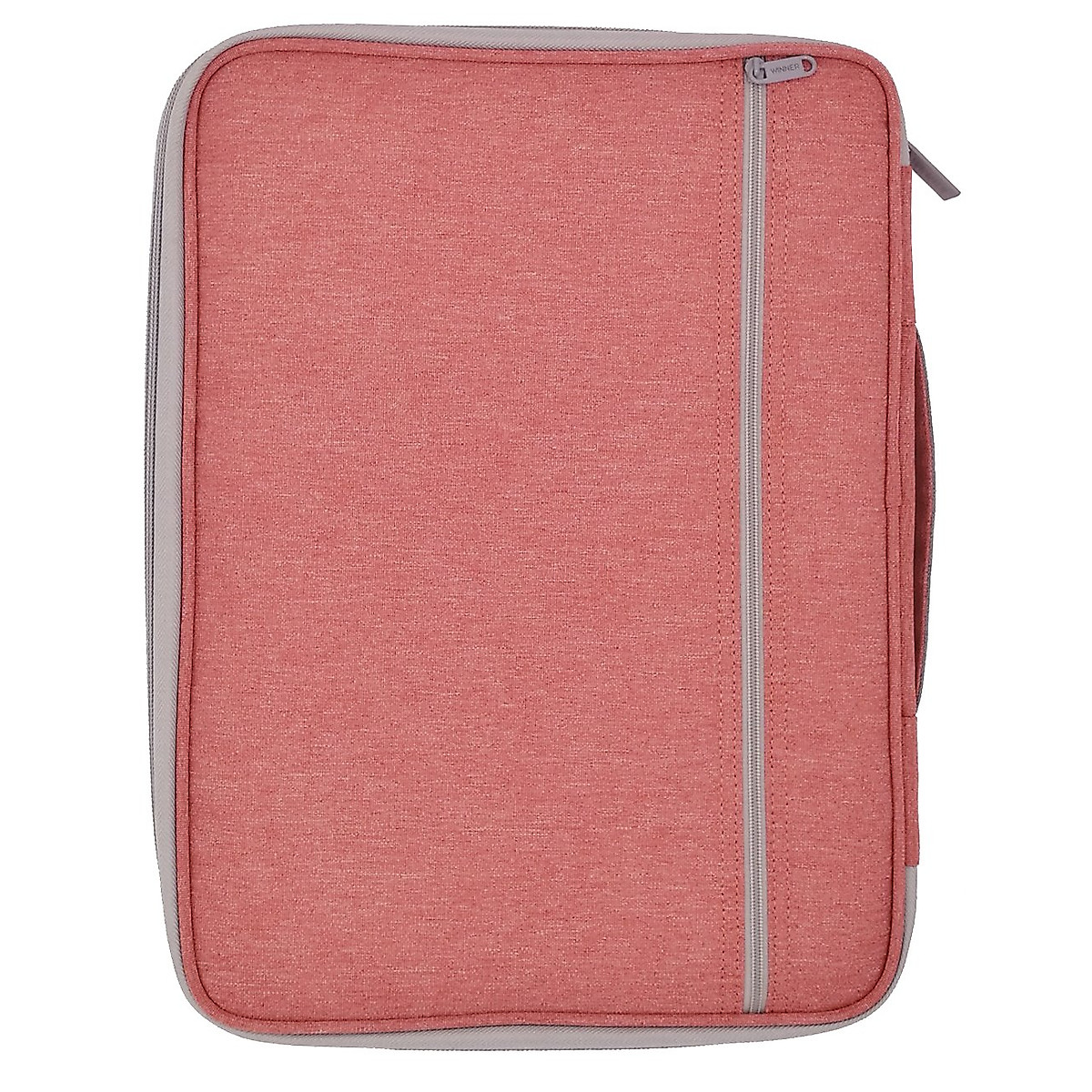 mygreen Multi-functional A4 Document Bags Portfolio Organizer-Waterproof Travel Pouch Zippered Case for Ipads, Notebooks Documents (Salmon Pink)