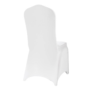AlGaiety Spandex Chair Cover,25PCS,Chair Covers,Living Room Chair Covers,Removable Chair Cover Washable Protector Stretch Chair Cover for Party, Banquet,Wedding Event,Hotel(White)