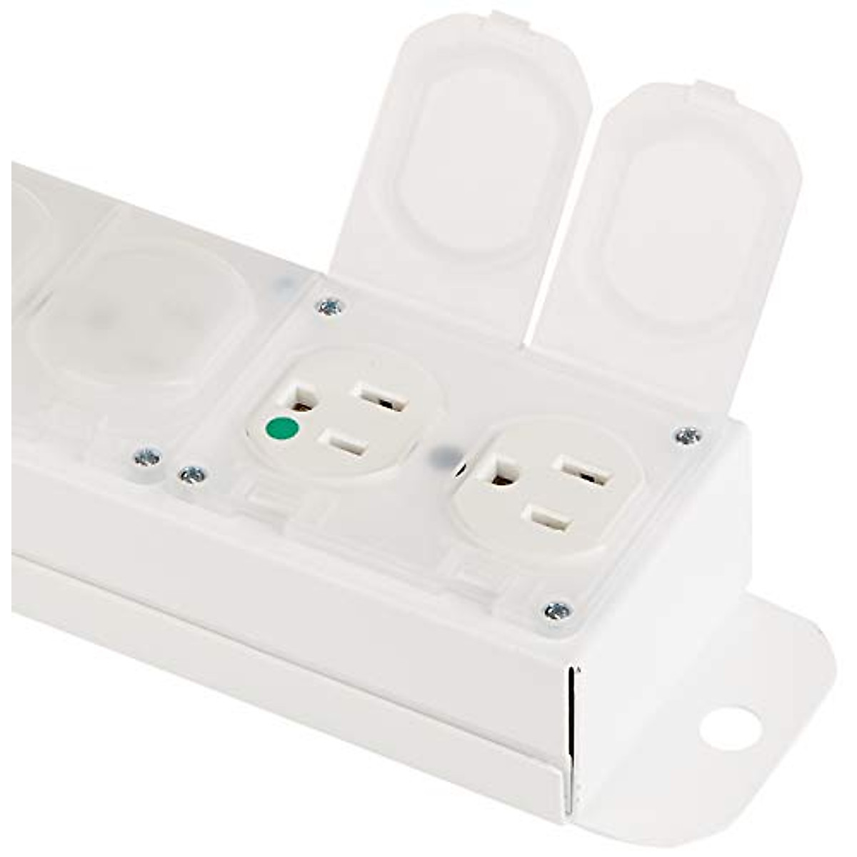 Leviton 5306M-1N7 Medical Grade Power Strip, 15-Amp, 125-volt, 6-Outlets, 7-Feet Cord Length