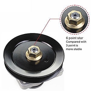 918-0240C 618-0240C AKM Spindle Assembly for MTD Cub-Cadet LT4600H LT546H 618-0240A 618-0240B 918-0430 618-0430 Toro LX465 LX460 112-0311 46 Inch Decks PRE-TAPPED Holes Screws Included in