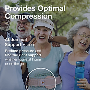 Armor Adult Umbilical Hernia Truss Support Belt for Relief of Abdominal Pain and Pressure, Stretchy Elastic Tummy Control Comfort for Men and Women, Size Medium