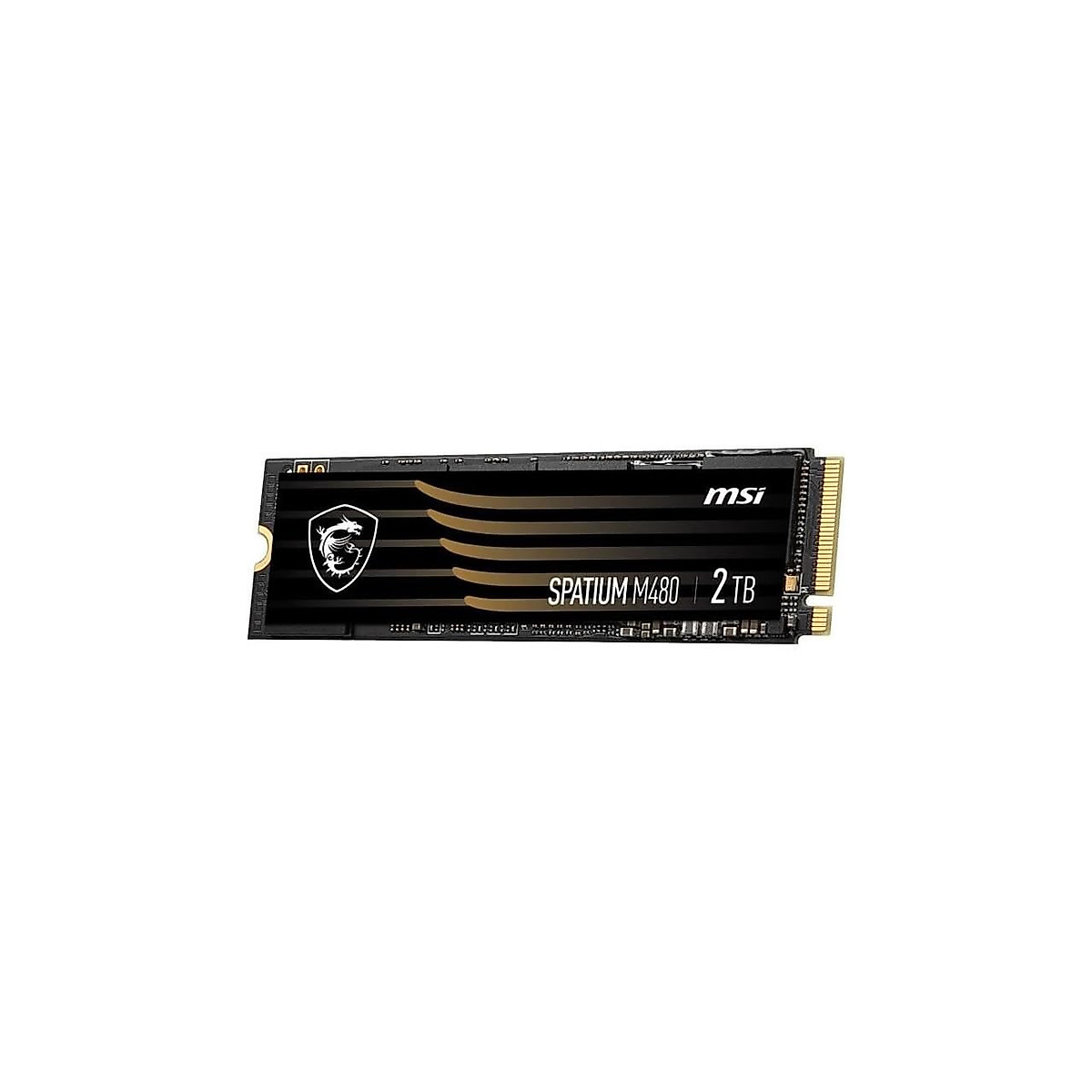 MSI SPATIUM M480 PCIe 4.0 NVMe M.2 2TB Internal SSD PCIe Gen4 NVMe 1.4 3D NAND 1400 TBW (SPATIUM M480 PCIe 4.0 NVMe M.2 2TB)