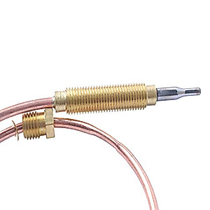 F273117 Thermocouple for Compatible with Mr Heater F273100, F27310, MH12, MH12C, Replacement Thermocouple Heater Made by Copper Construction Milled Brass Fittings 12-1/2" Length (2 Pack)