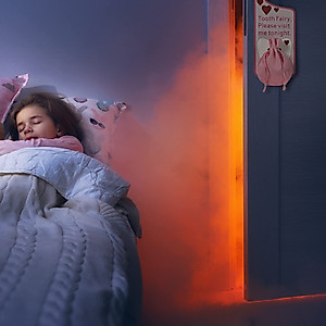 Qunclay Tooth Fairy Tooth Holder Tooth Fairy Door Hanger Bag Tooth Fairy Baby Teeth Keepsake Container for Lost Teeth Kids Boys Girl Milk Teeth Encourage Gift(Cute Style)