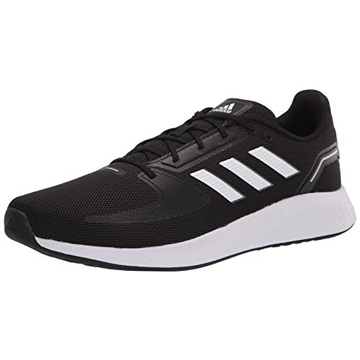 adidas Men's Runfalcon 2.0 Running Shoe, Black/White/Grey, 12