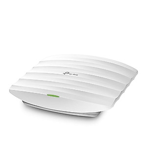 TP-Link EAP225 Point d'Accès Wi-Fi Double Bande AC 1350Mbps PoE Gigabit - Plafonnier (300Mbps en 2.4GHz + 867Mbps en 5GHz, 1 port Gigabit, Support PoE)
