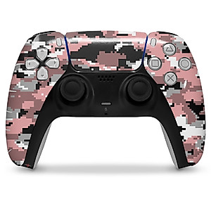 WraptorSkinz Skin Wrap compatible with Sony PS5 DualSense Controller WraptorCamo Digital Camo Pink (CONTROLLER NOT INCLUDED)
