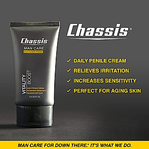 Chassis Vitality Boost Penile Health Cream for Men, Male Moisturizing Cream, Relieves Irritation, Sensitivity Solution, Natural Ingredients