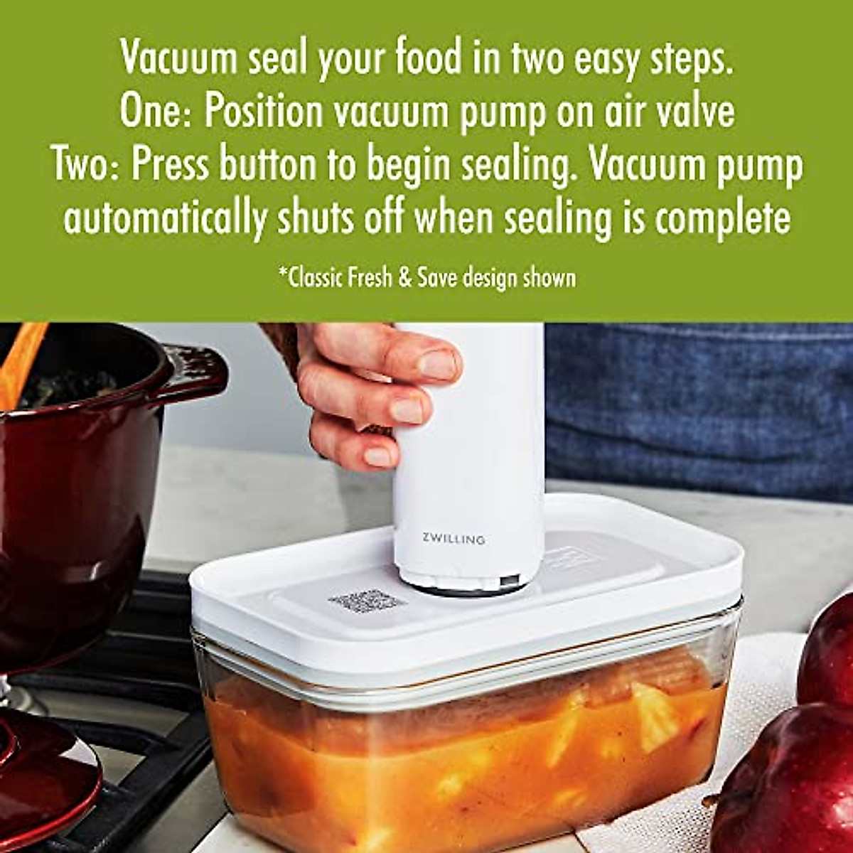 ZWILLING Fresh & Save Airtight Food Storage Container, Large, La Mer