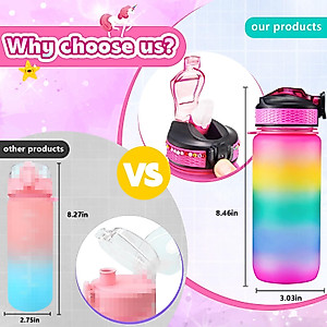 Meijoy Decorate Your Own Water Bottle Kits for Girls - Kids Water Bottle Birthday Gifts for 4 5 6 7 8-12 Year Old Girl DIY Unicorn Birthday Decorations Arts and Crafts for Kids Ages 6-8 Girls