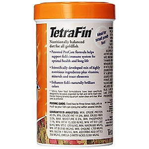 Tetra TetraFin Goldfish Flakes Food with ProCare, 4.4 oz
