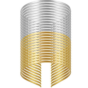 24 Pieces Smooth Metal Headbands Blank Metal Headbands 2 Colors DIY Craft Wire Frame Hairband for Men Women Hair Accessory