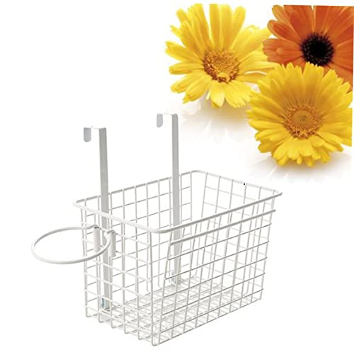 Zerodeko Hanging Storage Basket Hair Dryer Rack Storage Rack Hair Dryer Storage Rack Multi-functional Rack Hanging Storage Rack Hair Dryer Holder Shelf Multifunction White Bracket