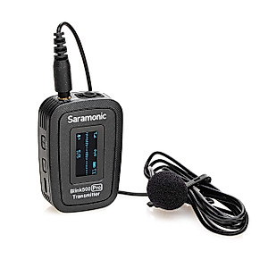 Saramonic Advanced 2.4 GHz 2-Person Wireless Clip-On Microphone System with Lavaliers for Cameras, Mobile Devices and More (Blink 500 Pro B2), Black,2X TX - TRS/TRRS, BLINK500PROB2