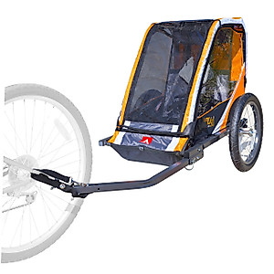 Allen Sports 1-Child Steel Bicycle Trailer- Orange, Model T1-O