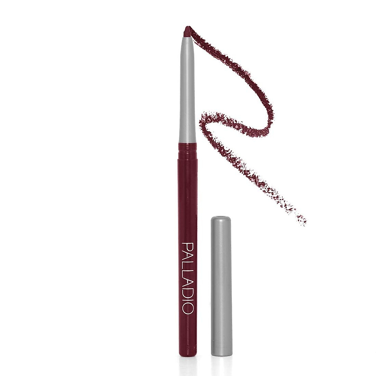 Palladio Retractable Waterproof Lip Liner High Pigmented and Creamy Color Slim Twist Up Smudge Proof Formula with Long Lasting All Day Wear No Sharpener Required, Black Berry