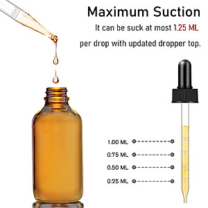 LOTUSBTDT 4oz Dropper Bottles for Essential Oils, 24 Pack 120ml Amber Glass Dropper Bottles with Eye Dropper, 2 Funnel and 2 Long Dropper, Empty Tincture Bottles for Travel, Home use