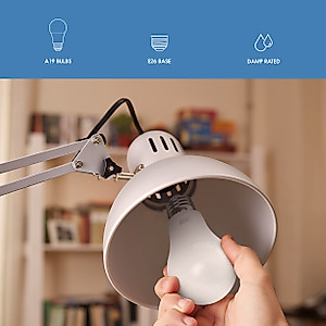 Feit Electric A19 LED Light Bulb, 60W Equivalent, E26 Medium Base, 800 Lumens, 3500K Neutral White, Non-Dimmable Standard Light Bulb, 10-year Lifetime, A800/835/10KLED/4, 4 Packs