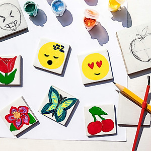 Creative Kids Magnetic Mini Tile Art - Make Your Own 10 Fridge Magnets