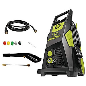 Sun Joe SPX3500 2300 Max Psi 1.48 Gpm Brushless Induction Electric Pressure Washer, w/Brass Hose Connector & SPX-HDC1G House and Deck All-Purpose Pressure Washer Rated Concentrated Cleaner, 1-Gallon