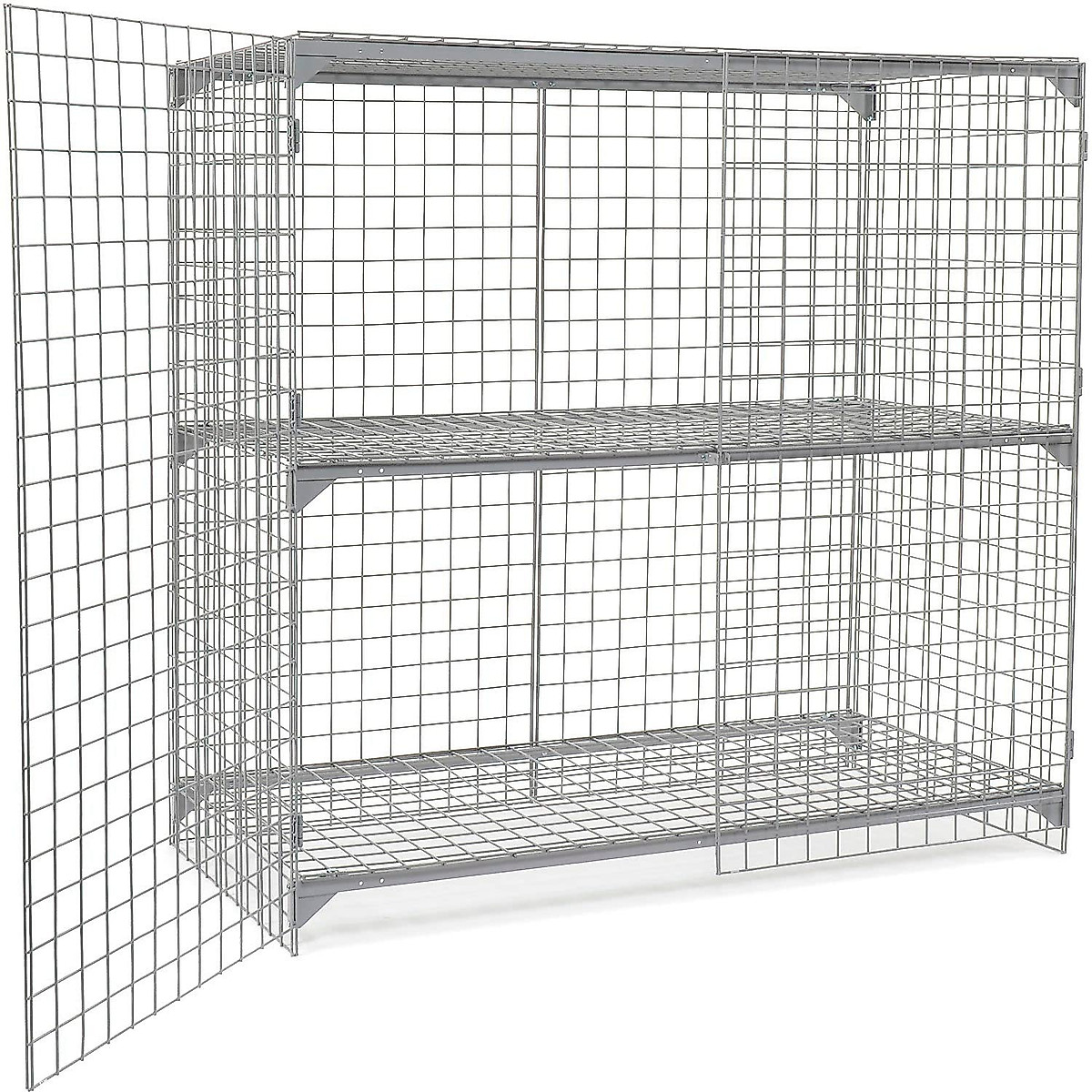 Global Industrial Wire Mesh Security Cage, 72 x 24 x 72