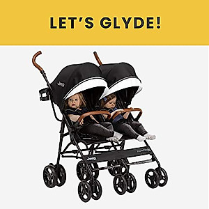 Jeep PowerGlyde Plus Side x Side Double Stroller by Delta Children, Black